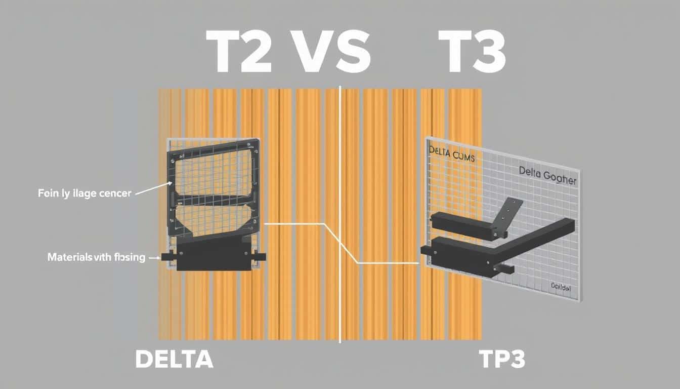 Delta T2 vs T3 Fence: Key Differences Explained
